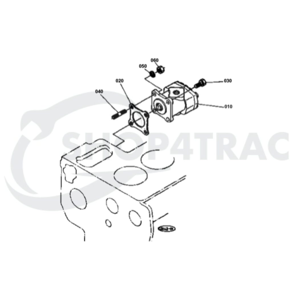 Hydraulic pump Kubota B1200 - B7100 | B1-10 | B1-17 | Shop4Trac