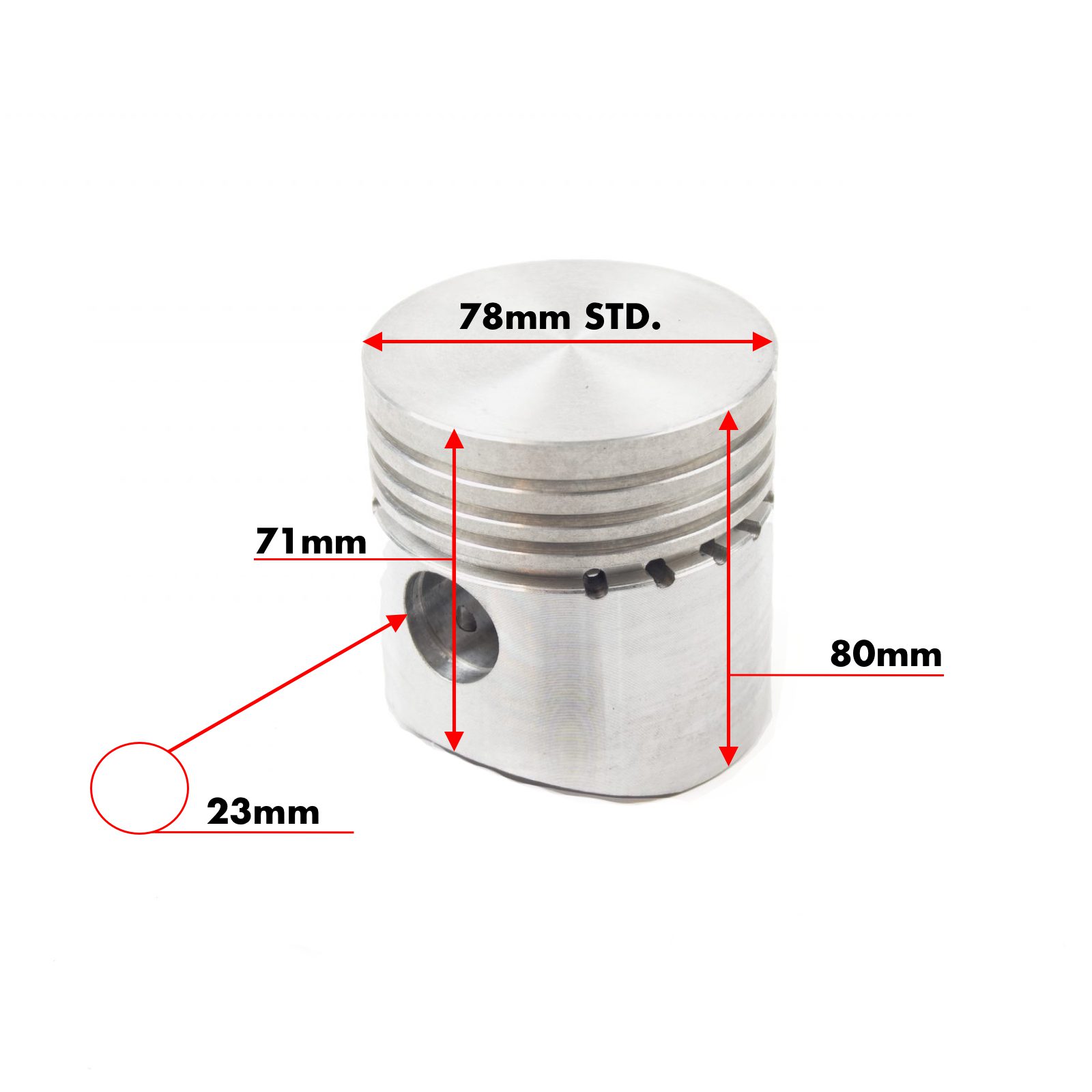 Pistone Mitsubishi KE75 | Iseki TX1500 | Mitsubishi D1500 | Shop4Trac