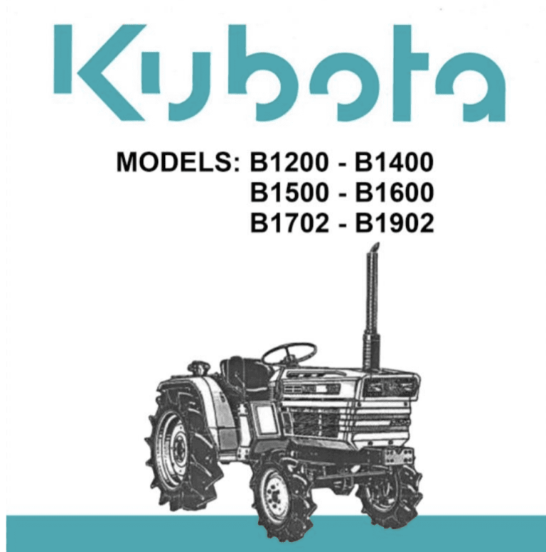 Manual Kubota B1200 - B1902 | Shop4Trac