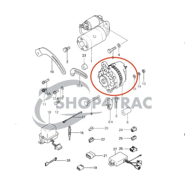 Alternator Iseki TU120 - TU170 | TU1400 - TU1600 | TX1410 - TX2160 ...