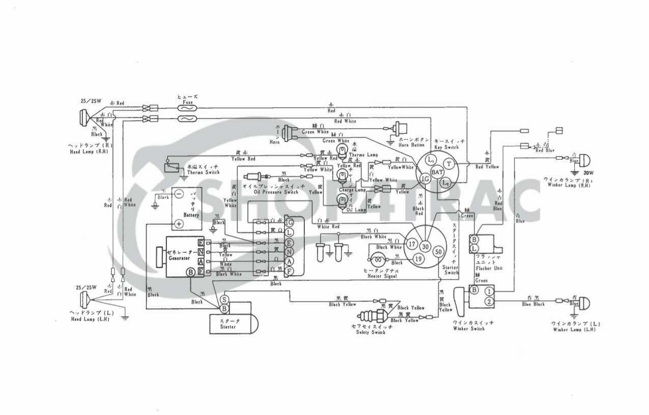Schemat połączeń Iseki TX1410 - TX1510 | TX2140 - TX2160 – Wszystko, co ...